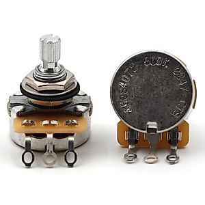 The Art of Tone Electric Guitar Audio Taper CTS 500k Pot Split Shaft, Replacement for Fender potentiometer