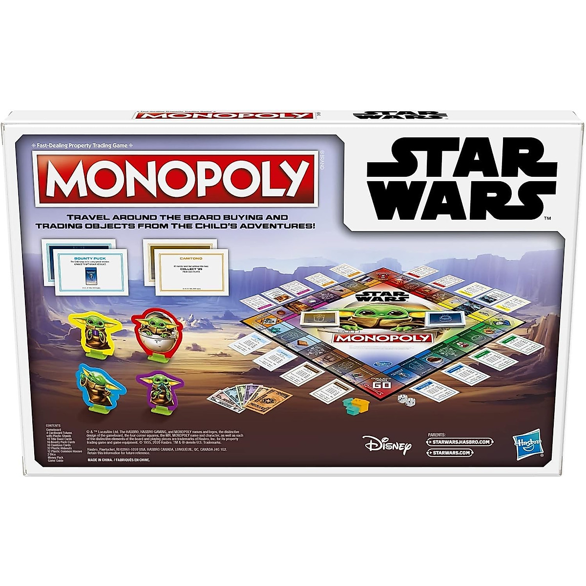 Monopoly: Star Wars The Child Edition Board Game for Families and Kids Ages 8 and Up, Featuring The Child, Who Fans Call Baby Yoda