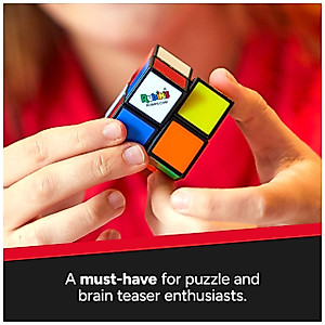 Rubik's Cube Mini, Original 2x2 Rubik's Cube, Puzzle Fidget Cube, Fidget Toy, Brain Teasers, Stocking Stuffers, Christmas Gifts for Teens, for Ages 8+