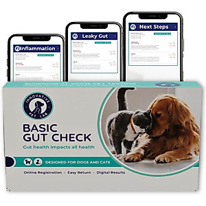 Innovative Pet Lab Basic Gut Health Test Kit for Dogs & Cats - at-Home Stool Test for Underlying Digestion & Immune Symptoms Like Diarrhea, Mood, Itchy Skin, GI Discomfort - Easy Non-Invasive Testing