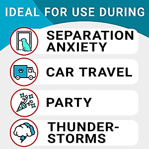 BARK&SPARK Calming Hemp Treats for Dogs - Made in USA with Hemp Oil - Anxiety Relief - Separation Aid - Stress Relief During Fireworks, Storms, Thunder - Aggressive Behavior, Barking - 120 Soft Chews
