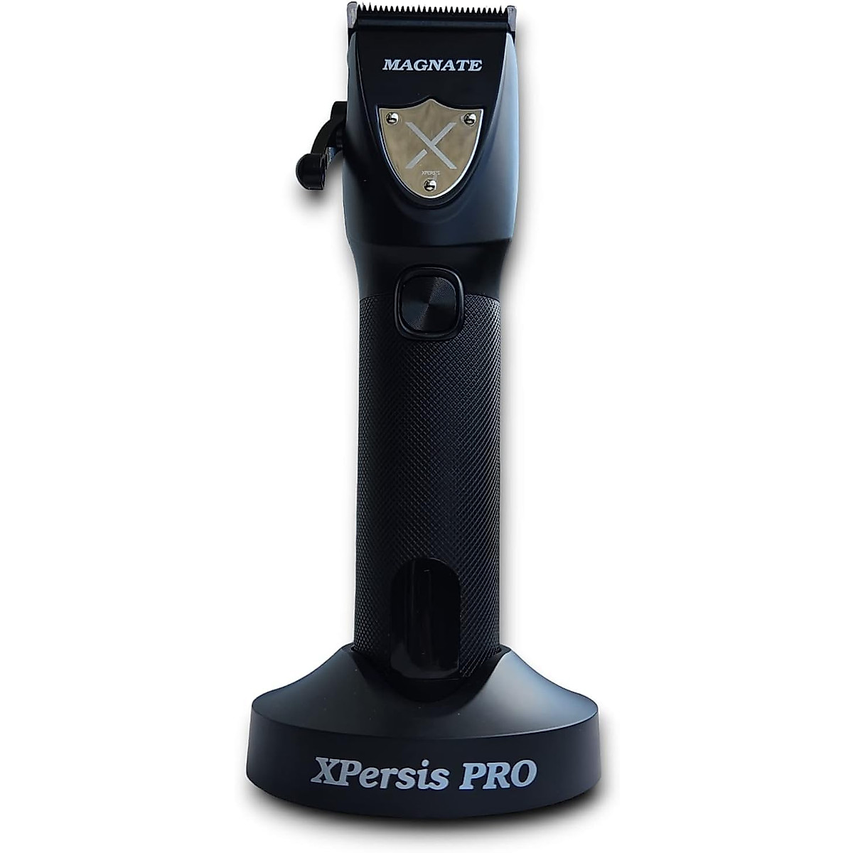 XPERSIS PRO Magnate Quiet DLC Fade Blade Black Cordless Hair Clipper for Barbers, Professional Mens Hair Clipper + Electric Razor Foil Shaver with Sharp Blades