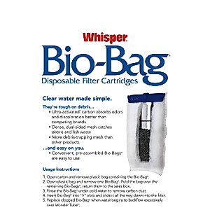 Tetra Whisper Bio-Bag Filter Cartridges For Aquariums - Ready To Use BLUE, Large, 3 Count (Pack of 1)