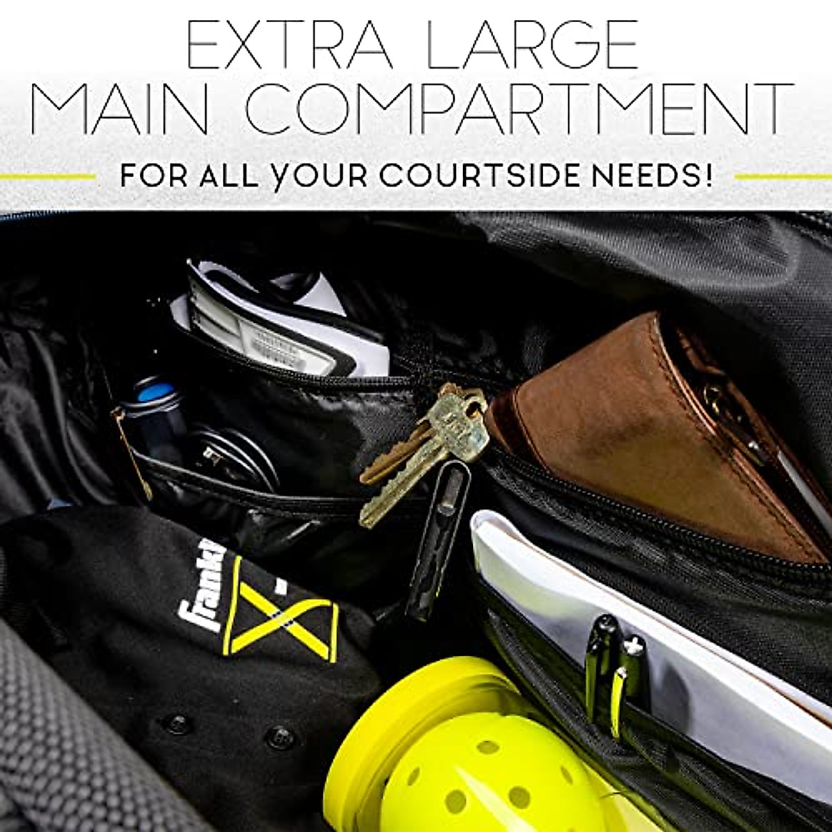 Franklin Sports Pro Series Pickleball Paddle Bag Pro Player Zane Navratil Edition