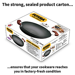 Futura Hard Anodised Deep-Fry Pan, 7.5L, Gray