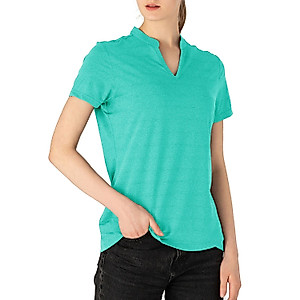 Rdruko Women's UPF 50+ Sun Protection Shirts Short Sleeve Quick Dry Hiking Shirts(Lake Blue, US XXL)