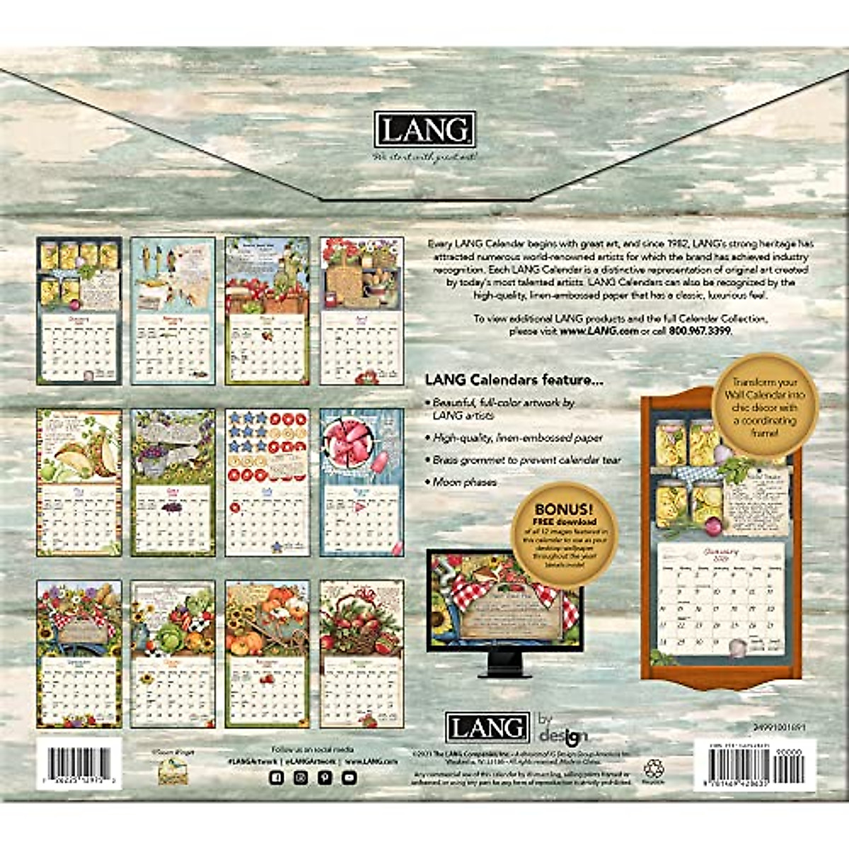 LANG American Kitchen 2024 Wall Calendar (24991001891) Multi
