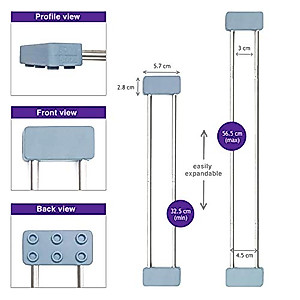 Sanni Shoo drip.line Pure - Adjustable Drip Tray - Practical, Multifunctional Kitchen Rack for Storing Dishcloths and Brushes - Drip Drying Bottles - Heat-Resistant (Ocean, Pure)