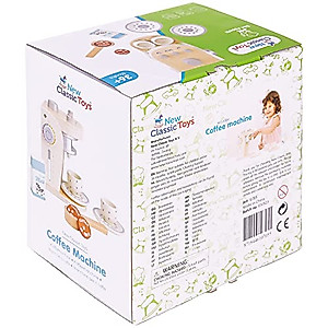 New Classic Toys 10705 Coffee Maker, Multicolor (White), 3 years to 9 years