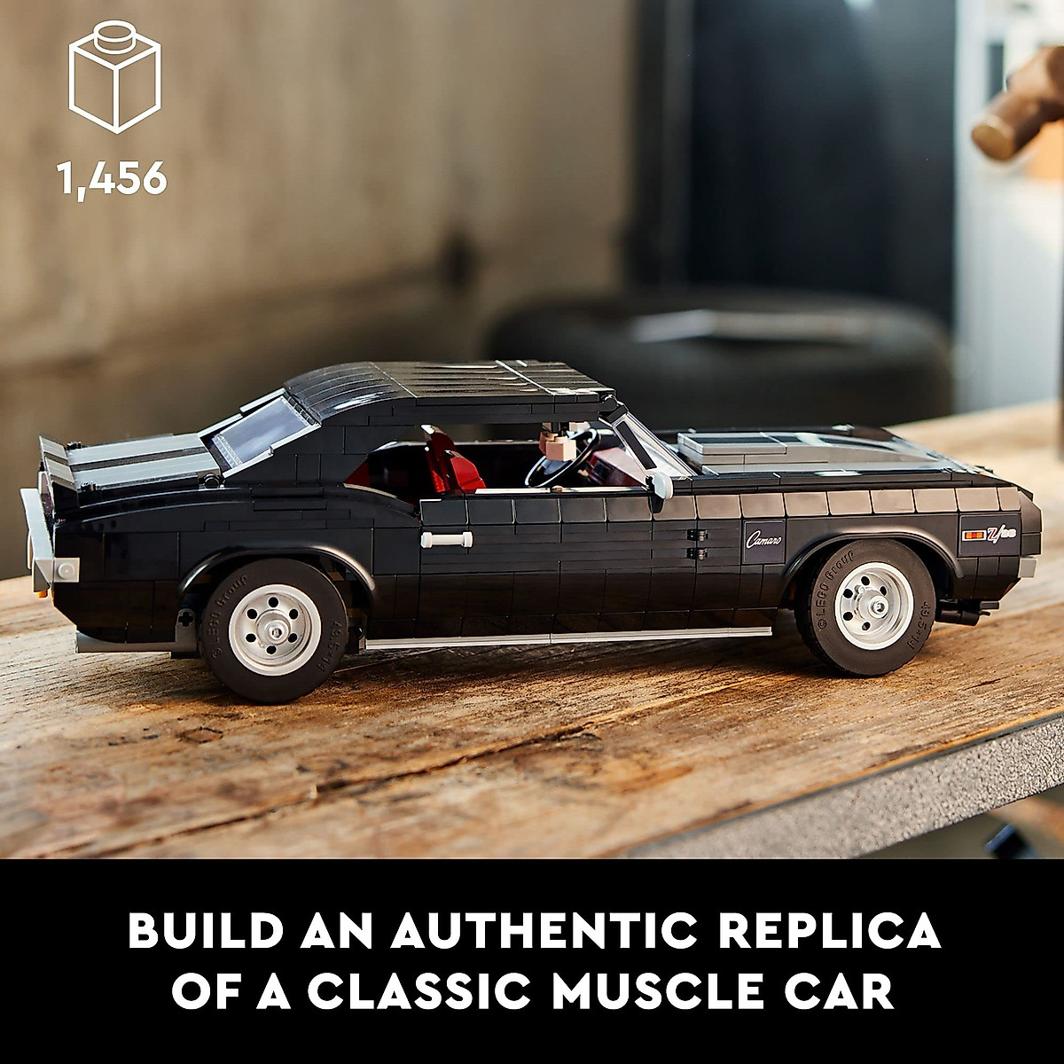LEGO Icons Chevrolet Camaro Z28 10304, Customizable Classic Car Replica Model Building Kit, 1969 Vintage American Muscle Car, Great Gift Idea for Teens and Adults