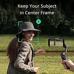 DJI Osmo Mobile 6 Gimbal Stabilizer for Smartphones, 3-Axis Phone Gimbal, Built-In Extension Rod, Object Tracking, Portable and Foldable, Vlogging Stabilizer, YouTube TikTok, Slate Gray