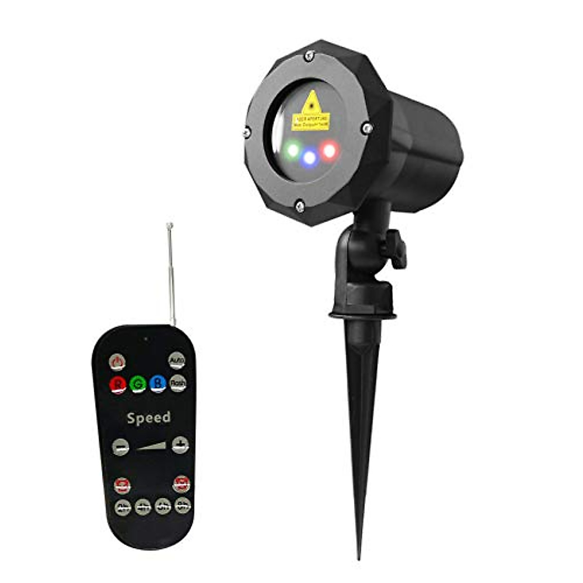 LedMAll® Remote Controllable RGB Moving Laser Outdoor Garden Landscape Light Red, Green and Blue