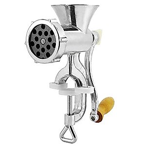 Meat Grinder, Mincer, Durable Aluminum Alloy LaborSaving Handle for Grinding Pork, Beef, Lamb, Chicken Restaurant Kitchen Tool Home