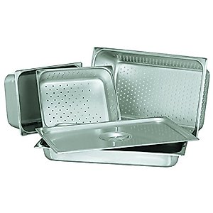 Update International STP-502PF S/Perforated Steam Table Pan, Half, 2 1/2 in Deep, 18-8 Stainless Steel AISI-304