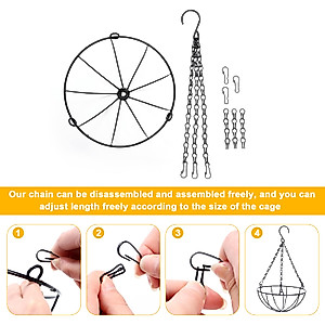 VCZONE Metal Frame Rabbit Hay Feeder with Hanging Basket, Timothy Hay and Coconut Fiber Nest, for Guinea Pig, Rabbit, Chinchilla