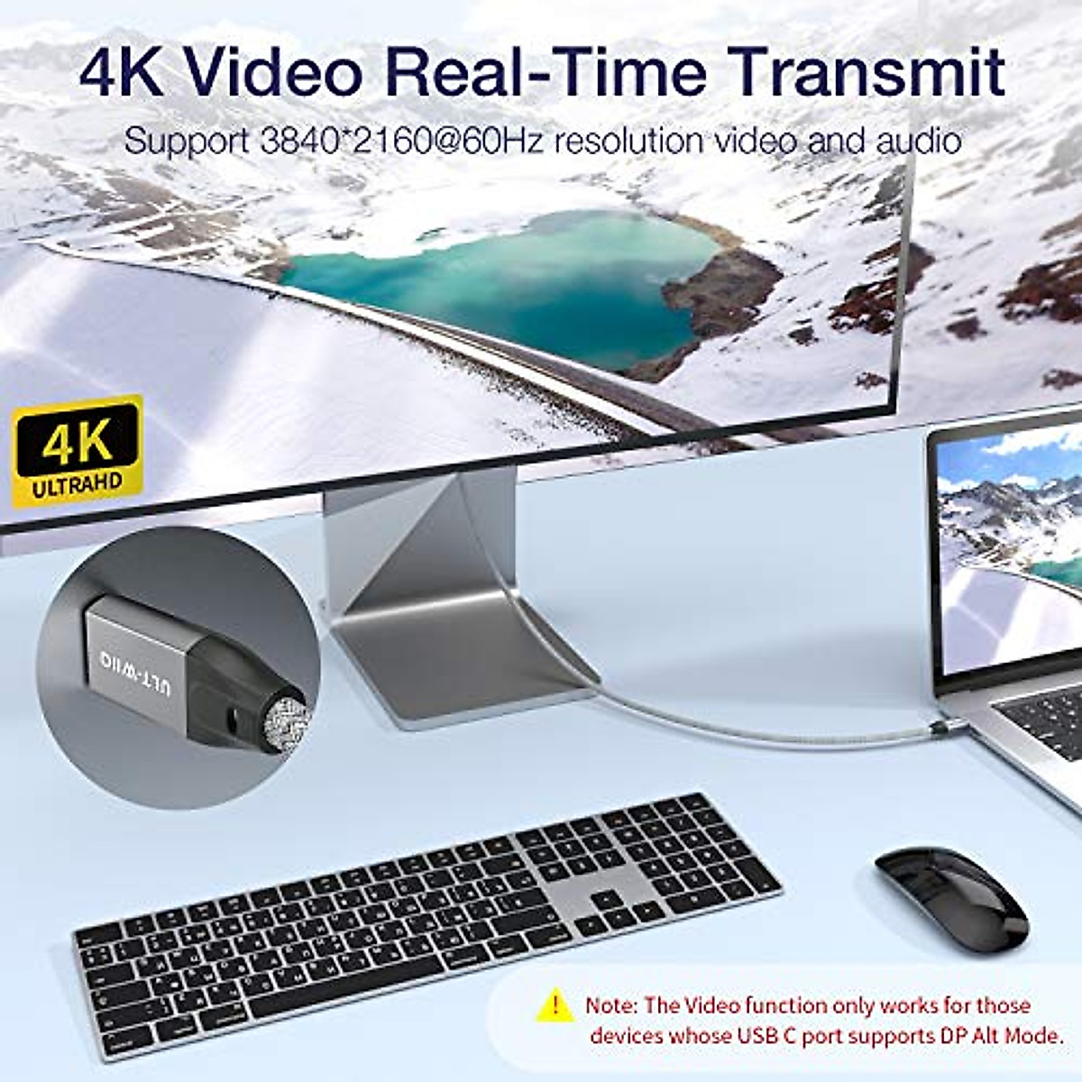 ULT-WIIQ 240W USB C to USB C Cable Fast Charging PD 3.1 & USB C Data Cable 10Gbps Data Transfer, Nylon Braided USB Type C Cable for iPhone 15 Pro, MacBook Pro/Air, Samsung Galaxy 9.9FT