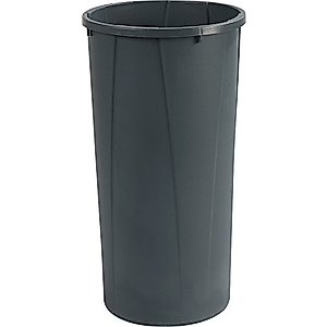 CFS 34312223 Centurian Polyethylene Tall Round Container, 22 Gallon Capacity, 15-51/64" Diameter x 30" Height, Gray (Case of 4)