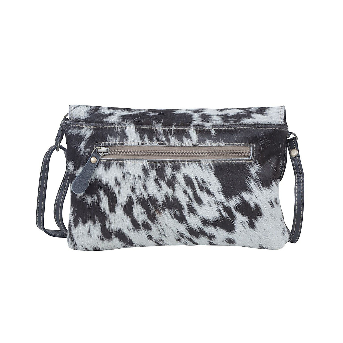 Myra Bag Blue Crescent Hand-Tooled Bag S-3995