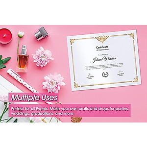 White Shimmer Paper - 100-Pack Metallic Cardstock Paper, 92 lb Cover, Double Sided, Printer Friendly - Perfect for Weddings, Birthdays, Craft Use, Letter Size Sheets, 8.5 x 11 Inches