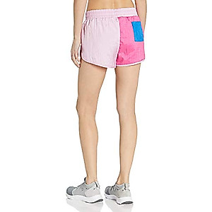 Champion Women's Colorblock Crinkle Short, Ice Cake Multi, X SMALL