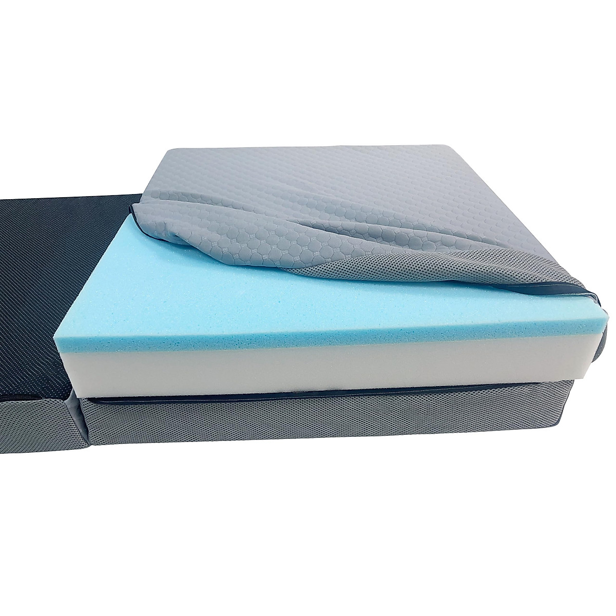 Endelle Foldable Memory Foam Mattress Pad,Portable Sleeping Mattress for Traveling,Camping,Guest Bed (Twin XL)