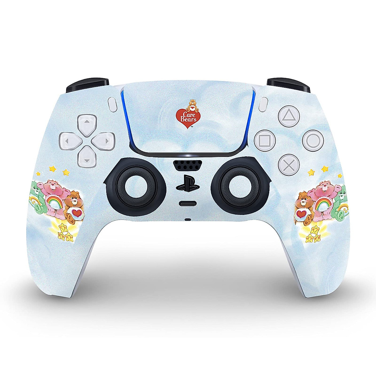Head Case Designs Officially Licensed Care Bears Group Classic Matte Vinyl Faceplate Sticker Gaming Skin Case Cover Compatible with Sony Playstation 5 PS5 Disc Edition Console & DualSense Controller