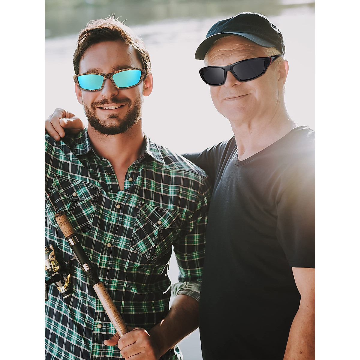 Treela 18 Pairs Polarized Sport Sunglasses for Men Bulk Multipack Fit over Sunglasses Wrap Around Sun Glasses for Women Men Summer Cycling Running Fishing Driving Sunglasses