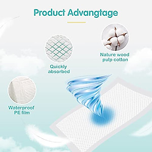 UTHIN Disposable Changing Pads(50 Pack),Baby Disposable Underpad,Waterproof & Absorbent Diaper Changing Pad,Breathable Underpads,Bed Table Protector Mat,18 Inches x 26 Inches