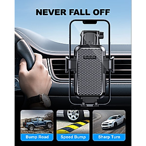 GUANDA TECHNOLOGIES CO., LTD. Car Phone Holder with Strong Suction Cup and Car Phone Mount Vent Clip