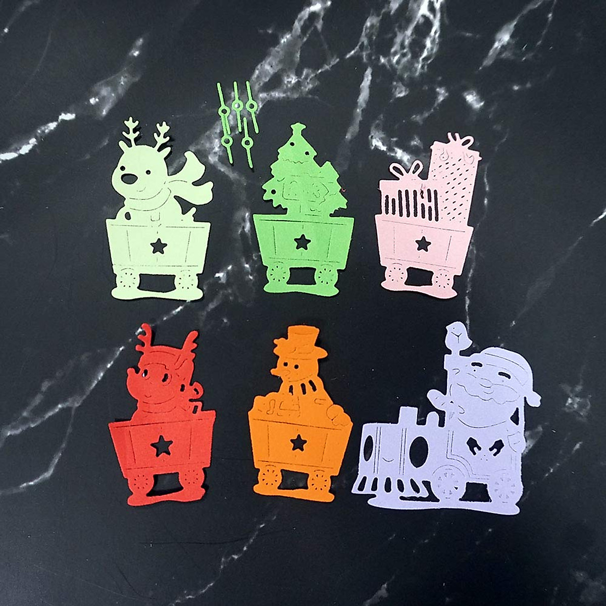 Cutting Dies Metal, Christmas Die Cut Metal, Lovely Christmas Elk Embossing Stencils for DIY Scrapbooking Photo Album Decorative DIY Paper Cards Making Gift, Metallic Die Cut