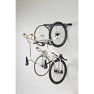 Rubbermaid FastTrack Garage Storage Bike Storage Kit, 3 Piece, All in One Rail Hook Kit Organizer, Heavy Duty Organization for Home/Garage/Wall/Shed