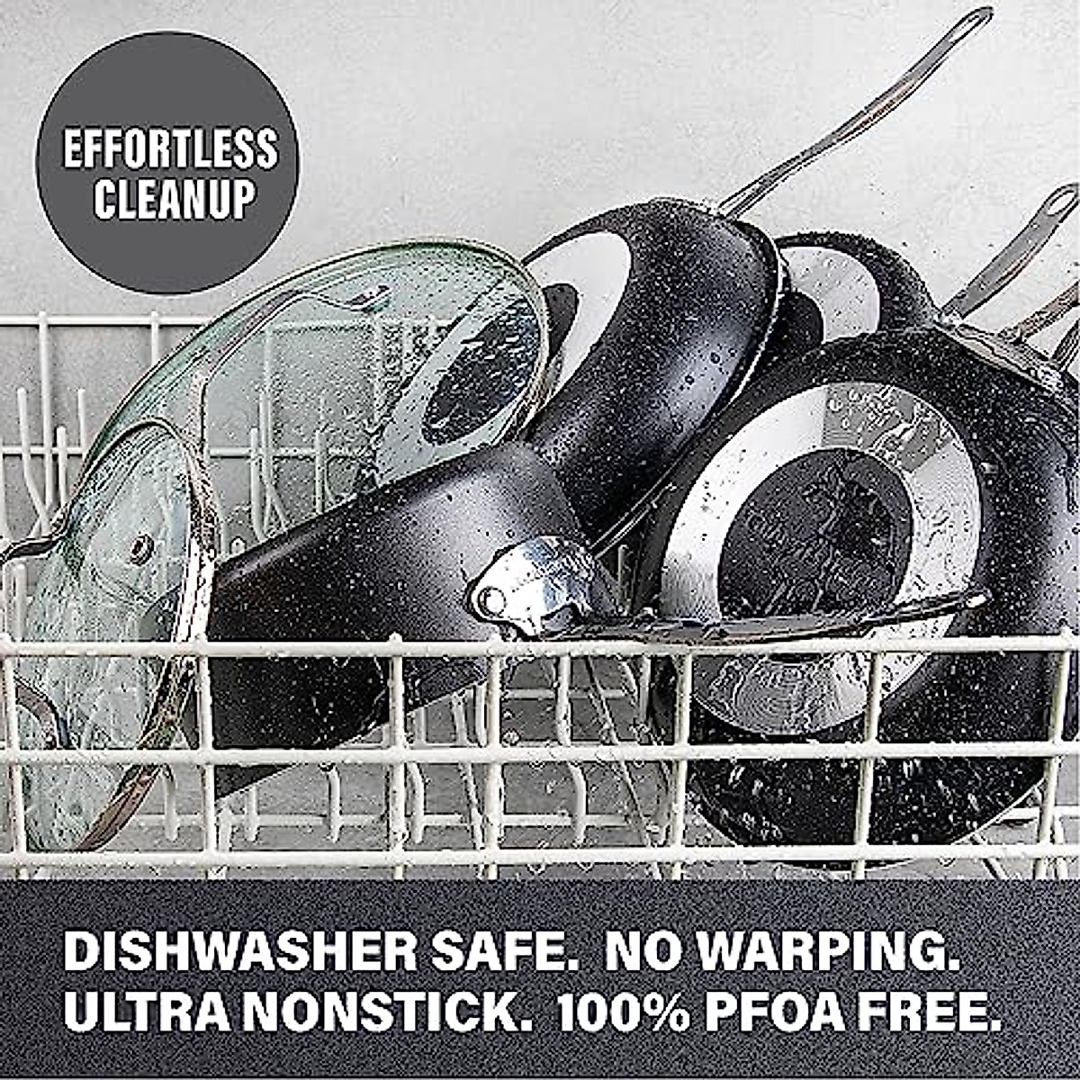 Granitestone Sauté Pan with Lid - 5.5 Quart. Non Stick Deep Frying Pan with Lid, Large Frying Pan, Oven Safe Skillet with Lid, Multipurpose Jumbo Cooker, Stovetop & Dishwasher Safe, 100% PFOA Free