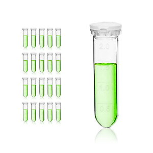 Utile 500pcs of 2ml Microcentrifuge Tubes, PP Material, Autoclavable Microcentrifuge Tubes, with Graduation and Frosted Writing Area, 4610.1815.500.