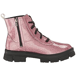 UGG Girls T Ashton LACE UP Fashion Boot, Glitter Pink, 12 Little Kid