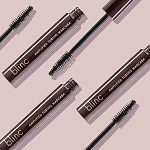 Blinc Amplified Tubing Mascara, Ultra-Longwearing Washable Mascara, Soft-Glam Volumizing, Lengthening and Defining Mascara, Gluten-Free and Cruelty-Free, Dark Brown, 9mL / 0.30 Fl. OZ