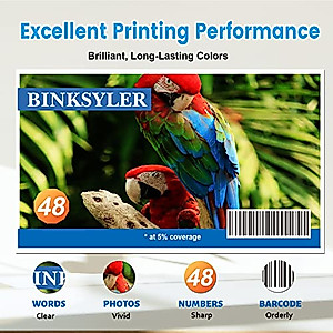BINKSYLER 280 281 XXL Ink Cartridges Replacement for Canon PGI-280XXL CLI-281XXL PGI 280 CLI 281 XXL Work for Canon Pixma TS8320 TS9120 TS8120 TS8220 TS8222 (PGBK/BK/Photo Blue/C/M/Y) 6 Pack