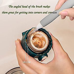 Cleaning Brush Grout Crevice Brush - Grout Cleaning Brush Deep Detail Clean Scrub Brush Crevice Cleaning Brush is Applicable to Various Narrow Spaces Such as Bottle Cap/Faucet/Stove/Window/Tile