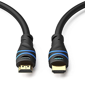 BlueRigger 25FT 4K HDMI Cable with 25FT Toslink Cable - Digital Optical Audio Cable (4K 30Hz, in-Wall CL3 Rated)