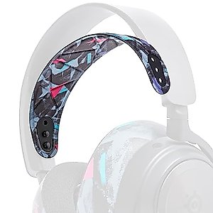 WC Headband Replacement for Arctis Nova Headsets by Wicked Cushions - Effortless Installation, Snug Fit, Unparalleled Durability, All with Personalized Designs | 90's Black