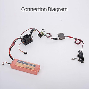 GoolRC Wireless Winch Remote Controller with Receiver Replacement for 1/10 Traxxas Axial Tamiya RC4WD HPI Redcat RC Crawler Car