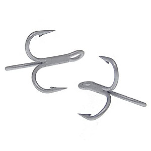 moisture Portable Circle Fish Hooks Set 50 Pcs Hook Strong Short Treble Fishing Hook Fishing Hook Set (Size : 3/0#)