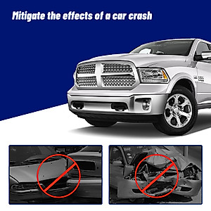 JustDrivably Replacement Parts Front Grille Grill Assembly With Chrome Shell Frame With Chrome Honeycomb Insert Compatible With Dodge Ram 1500 1994-2001 Ram 2500 3500 1994-2002 Pickup Truck