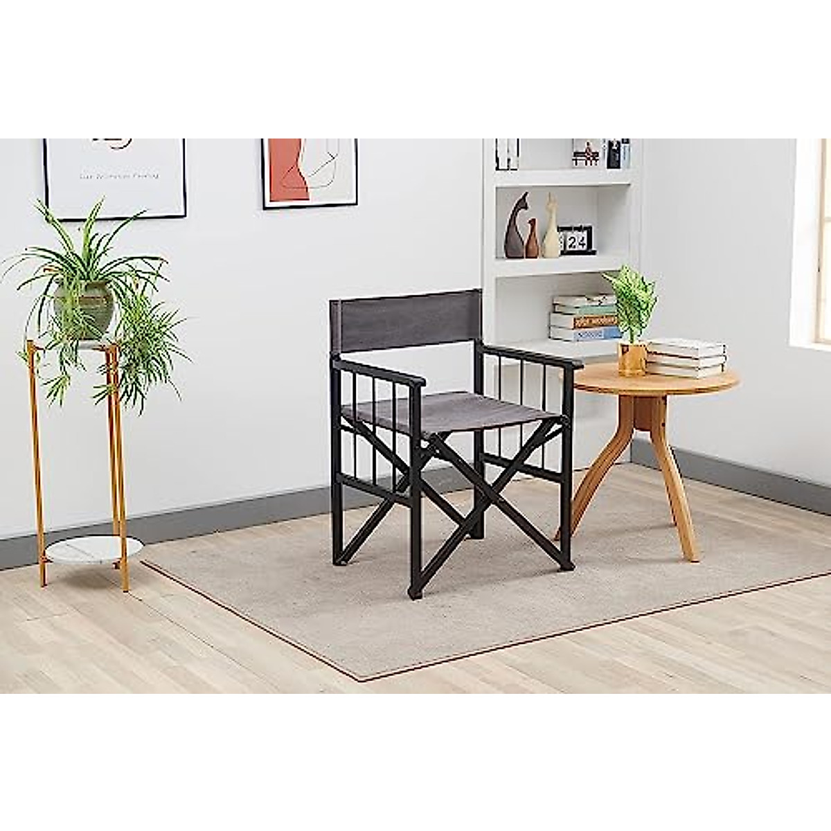 GQHNLUP Folding Beach Chair, Outdoor Camping Chair Modern Comfortable Leisure Folding Chair（Dark Grey）