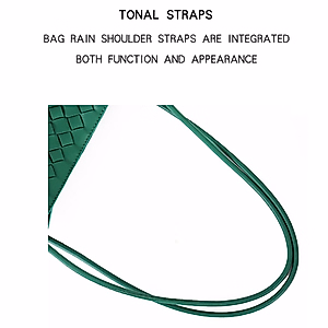 LMKIDS Fashion Woven Purse for Women Top-handle Shoulder Bag All-Match Underarm Bag with Soft Hobo Tote Handbag (Brown)