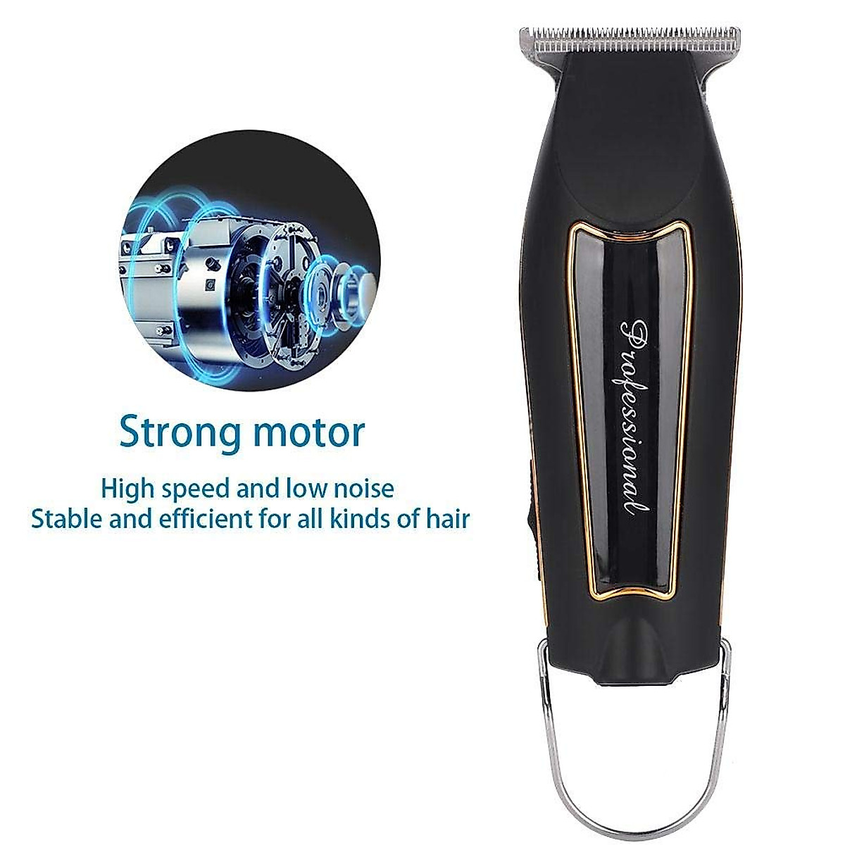 FILFEEL T-Blade Trimmer, 5 Star Cordless Precision Trimmer for Lining & Close Trimming - Great for Barbers and Stylists Professional Haircutting Kit(Black)