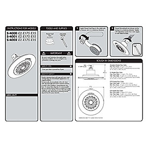 Speakman S-4002 Reaction Single-Function Showerhead for Stylish Bathroom Décor, 2.5 GPM, Clear Smokey Gray