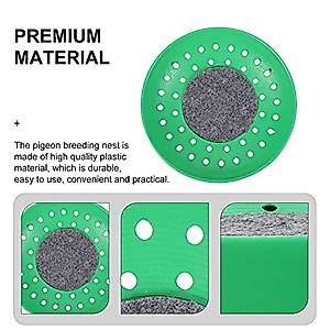 balacoo Bird Nesting Material Holder 4pcs Bird Breeding Nest Pigeon Hatching Box Plastic Bird Cage Quail Nesting Bowl for Pigeons Quails and Small Birds Nesting Pads for Chicken Coop
