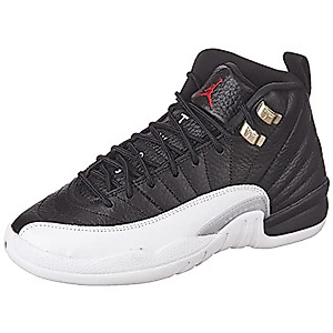 Jordan Boy's Air Jordan 12 Retro (Big Kid) Black/Varsity Red/White 4 Big Kid M