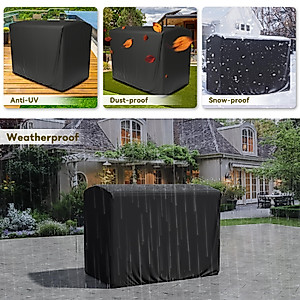 Yalissey Outdoor Swing Cover 2/3 Seater Patio Swing Cover Waterproof Swing Covers for Outdoor Furniture,Garden Swing Patio Furniture Cover Durable Waterproof UV Resistant,86.6L×49.2W×70H
