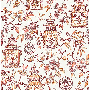 NuWallpaper NUS4034 Danson Peel & Stick Wallpaper, Coral